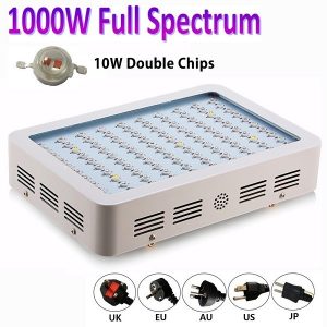 1000W (Çift Chips 10W LED) Full Spectrum Bitki Yetiştirme LED Lamba